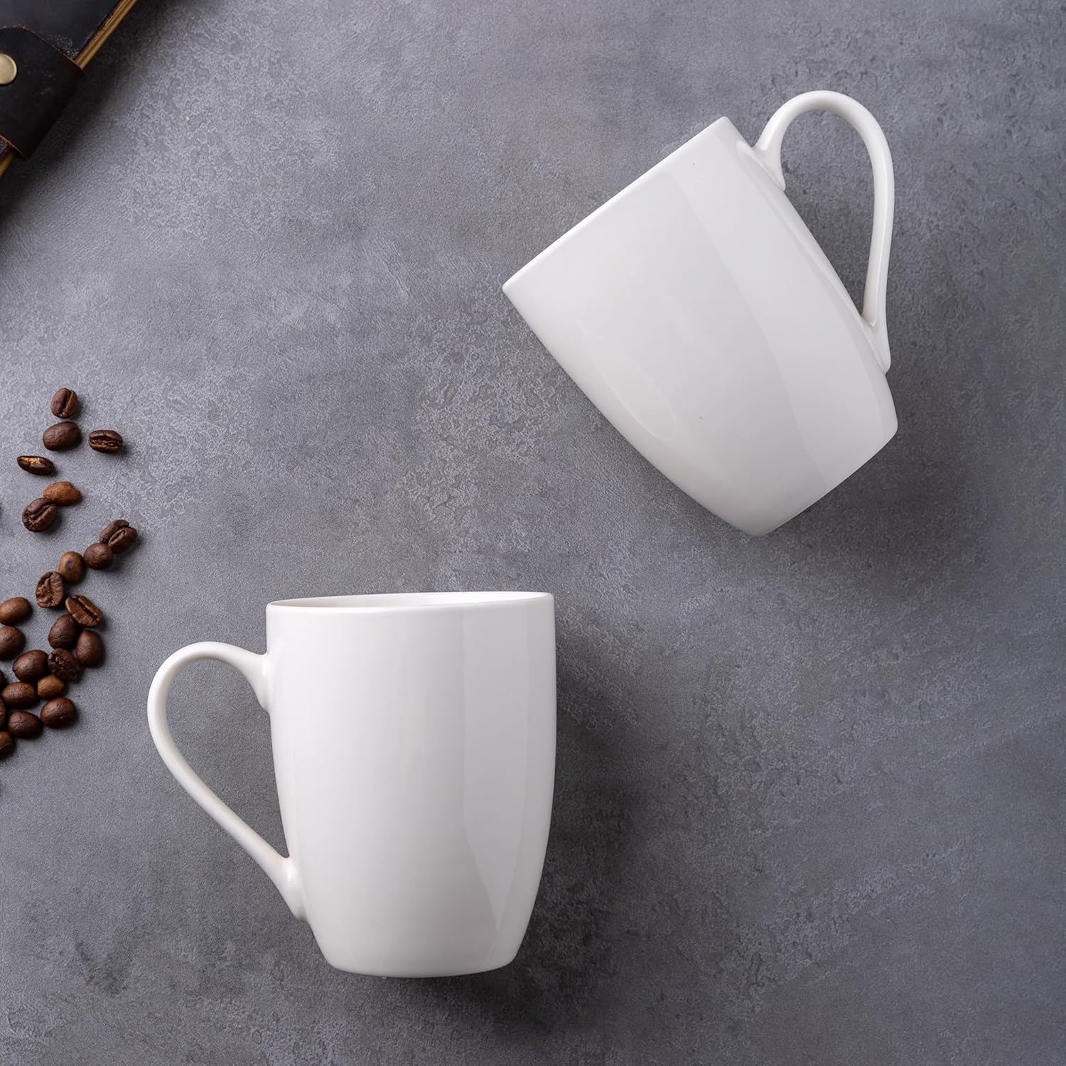 GBHOME 12 OZ Off White Coffee Mugs, Ceramic Coffee Mugs Set - Mugs N Mo